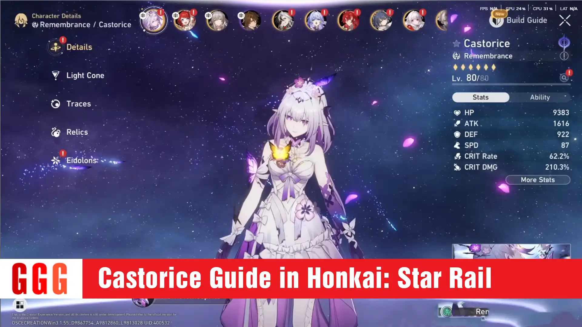 Castorice Guide in Honkai: Star Rail – F2P Builds & Teams