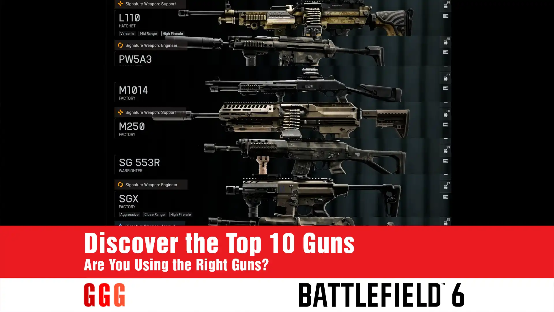 Discover the Top 10 Guns in Battlefield 6 Meta Right Now