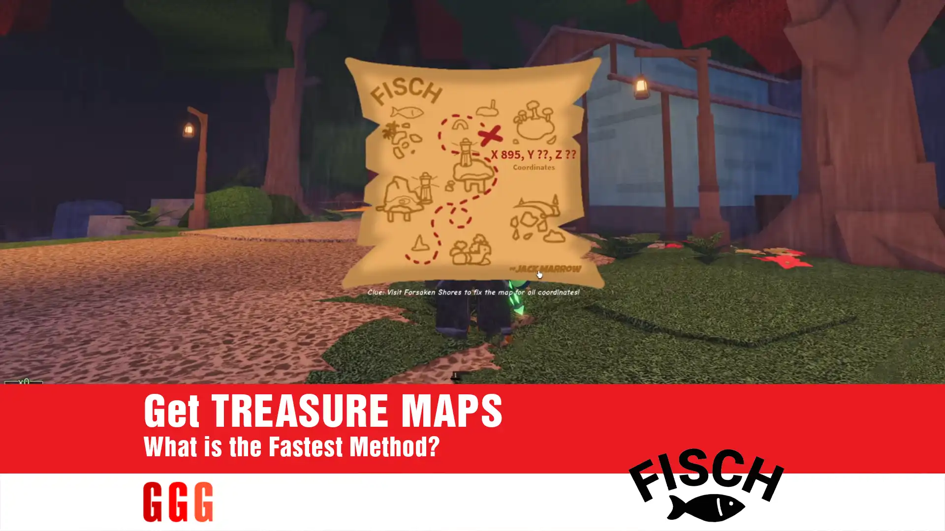 How to Get TREASURE MAPS in Fisch? the Fastest Method