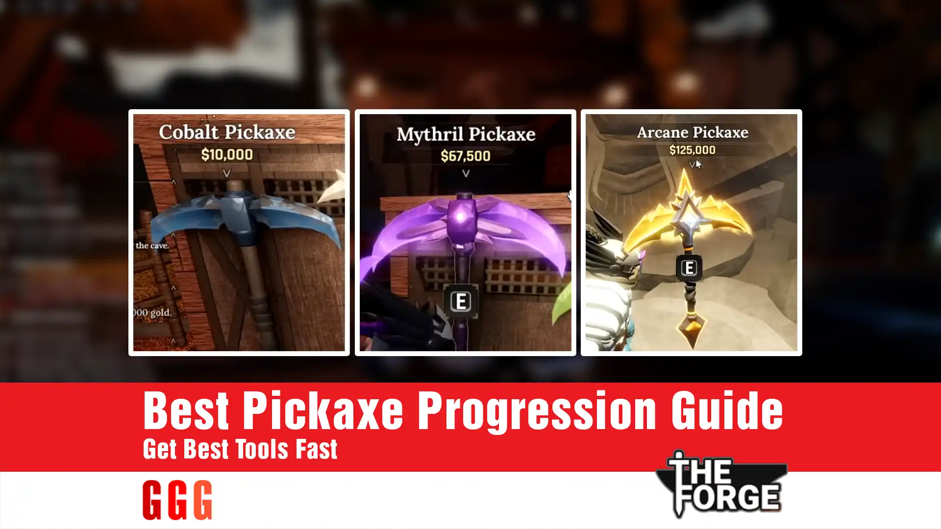 What is the Best Pickaxe Progression Guide in The Forge Roblox?